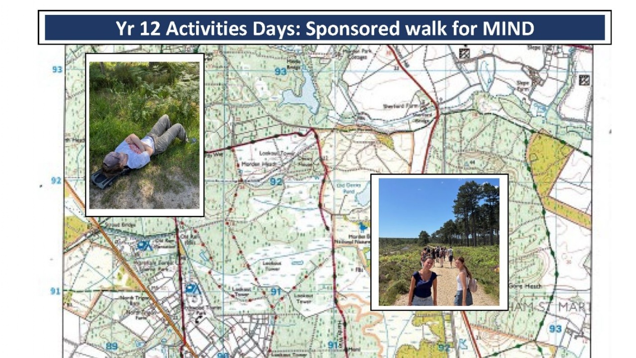 Good for the MIND: Year 12 sponsored walk - The Purbeck School