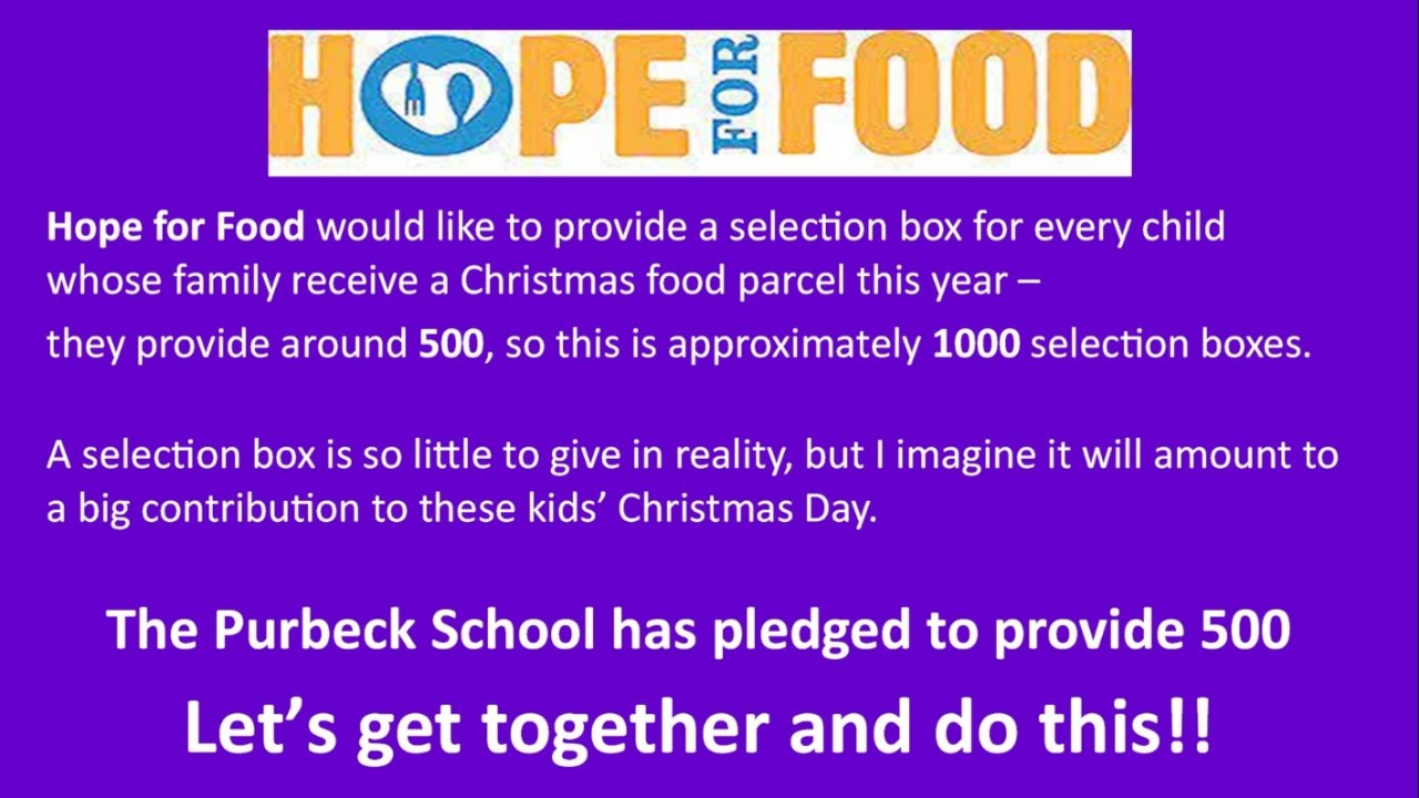 Hope For Food - The Purbeck School